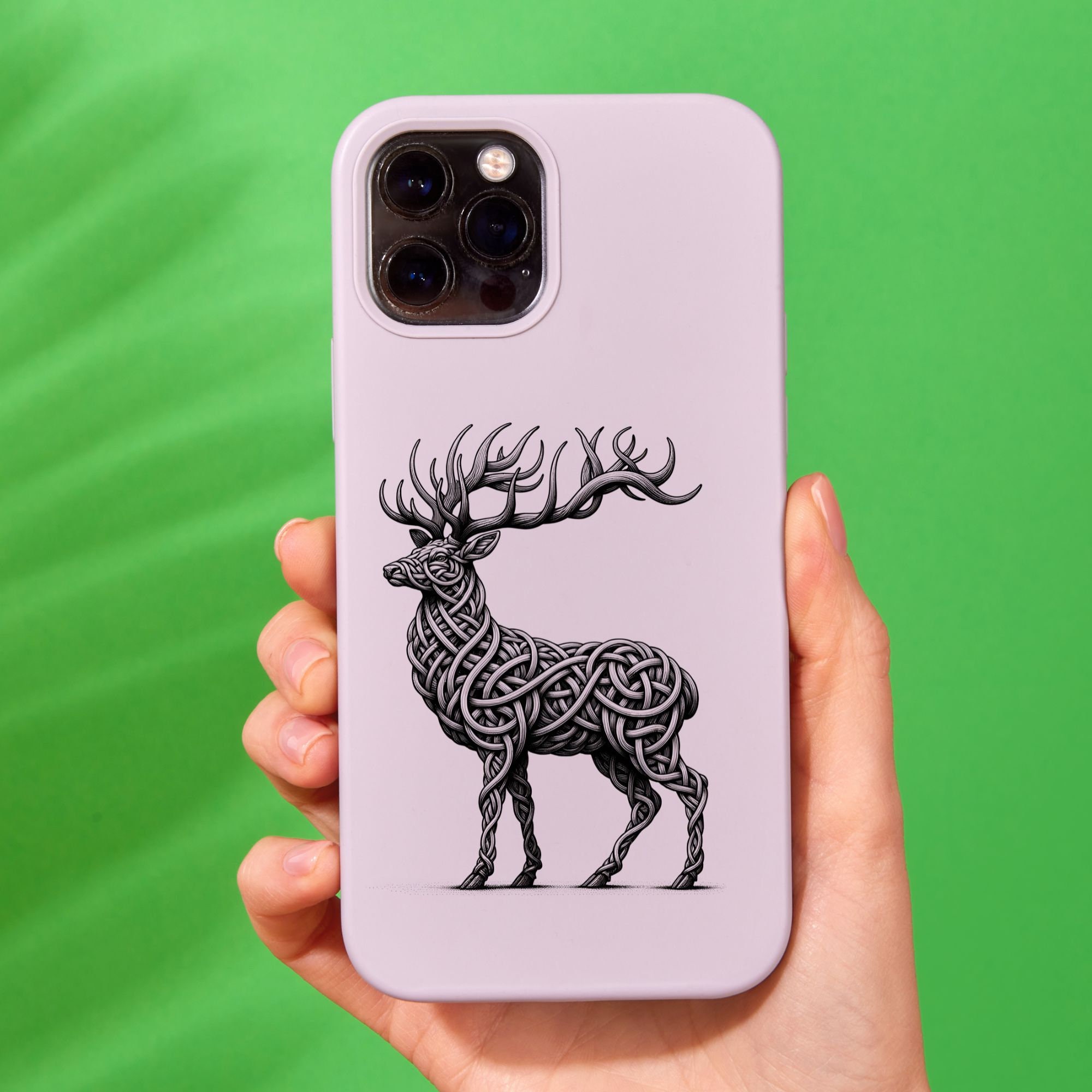Celtic Deer Knot Pattern SVG for Laser Engraving Celtic Stag Knotted ...