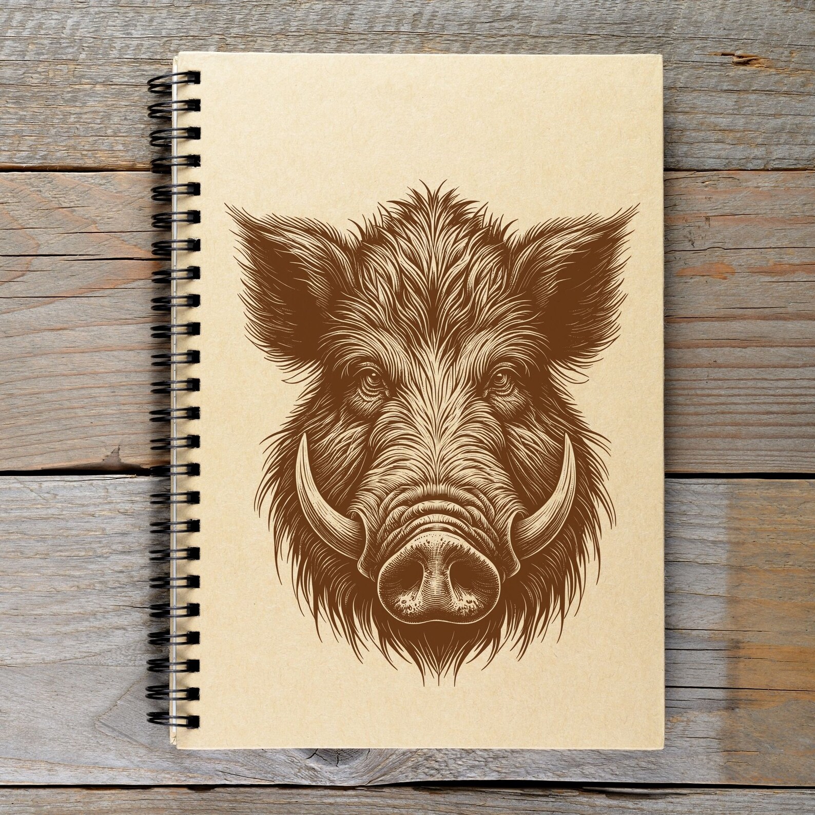 WILD BOAR HEAD and Animal Lovers Wild Pig Png, Dxf, Svg, Lbrn2 File ...
