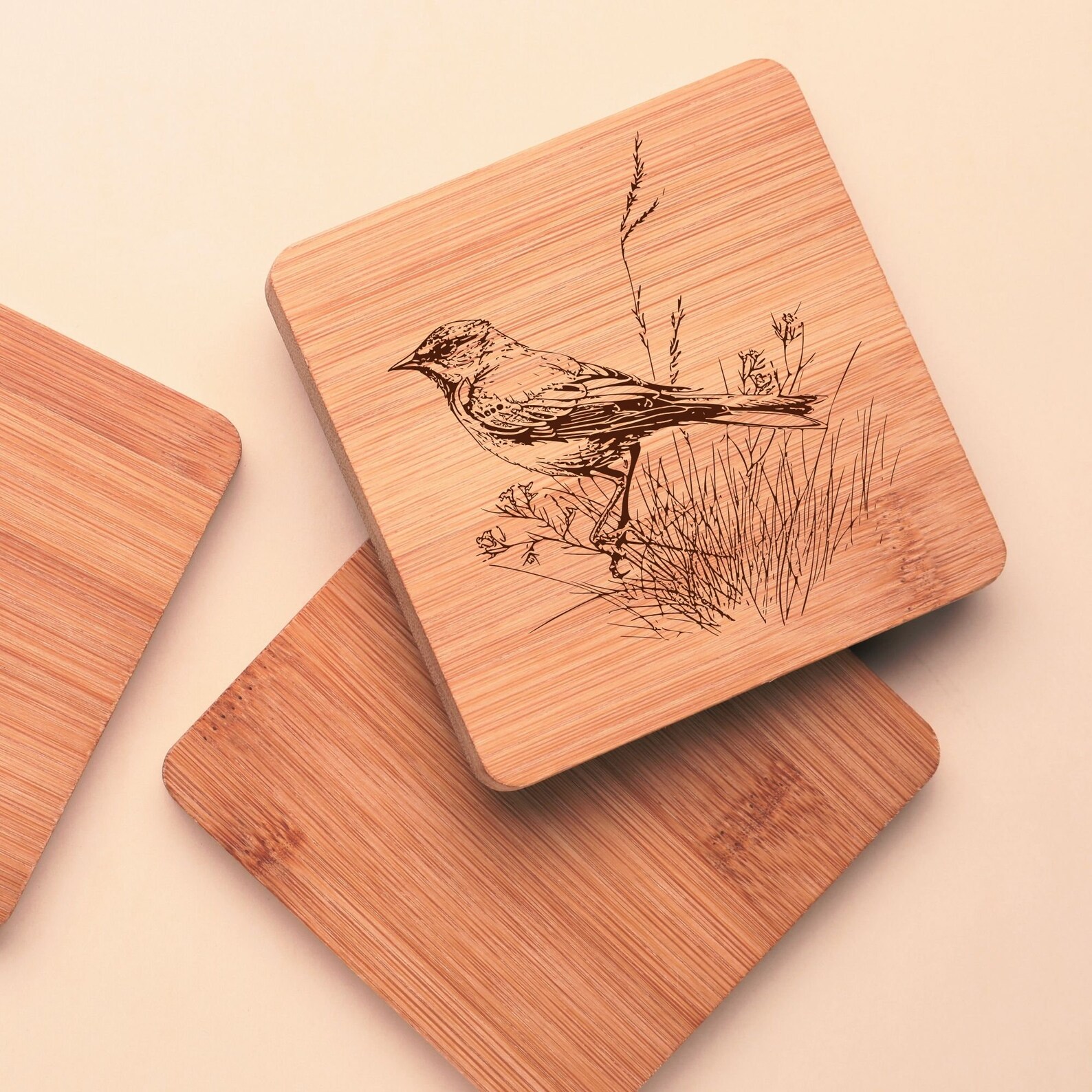 SPRING BIRD SVG Branch With Bird Svg for Laser Cutting, Black Bird ...