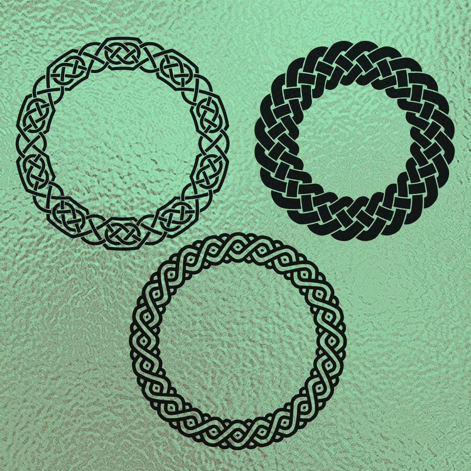 Round Frame BUNDLE SVG Digital Design for Laser Engraving Digital File ...