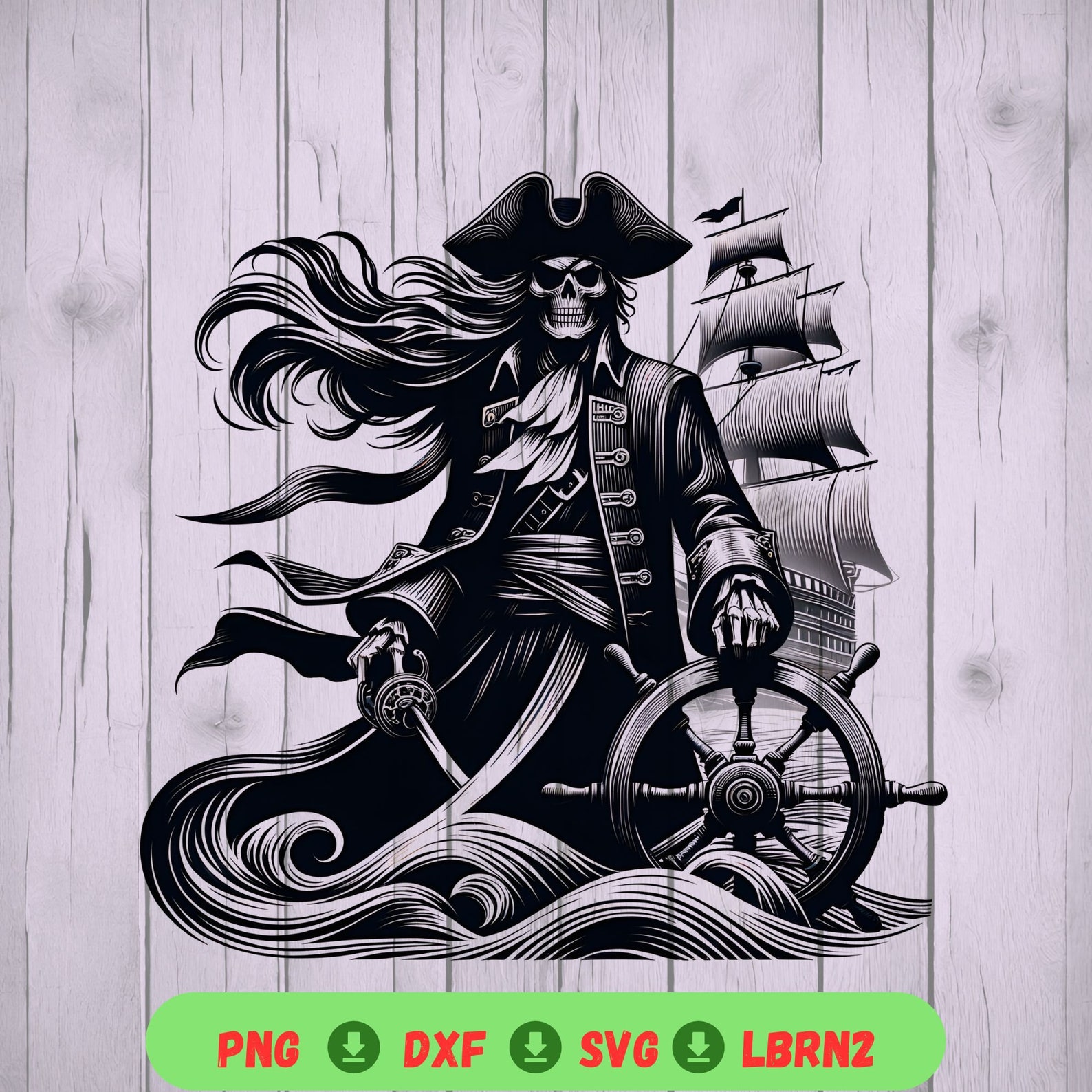 Skeleton Skull PIRATE Crossbones & Nautical Ship Sword SVG BUNDLE, Dxf ...