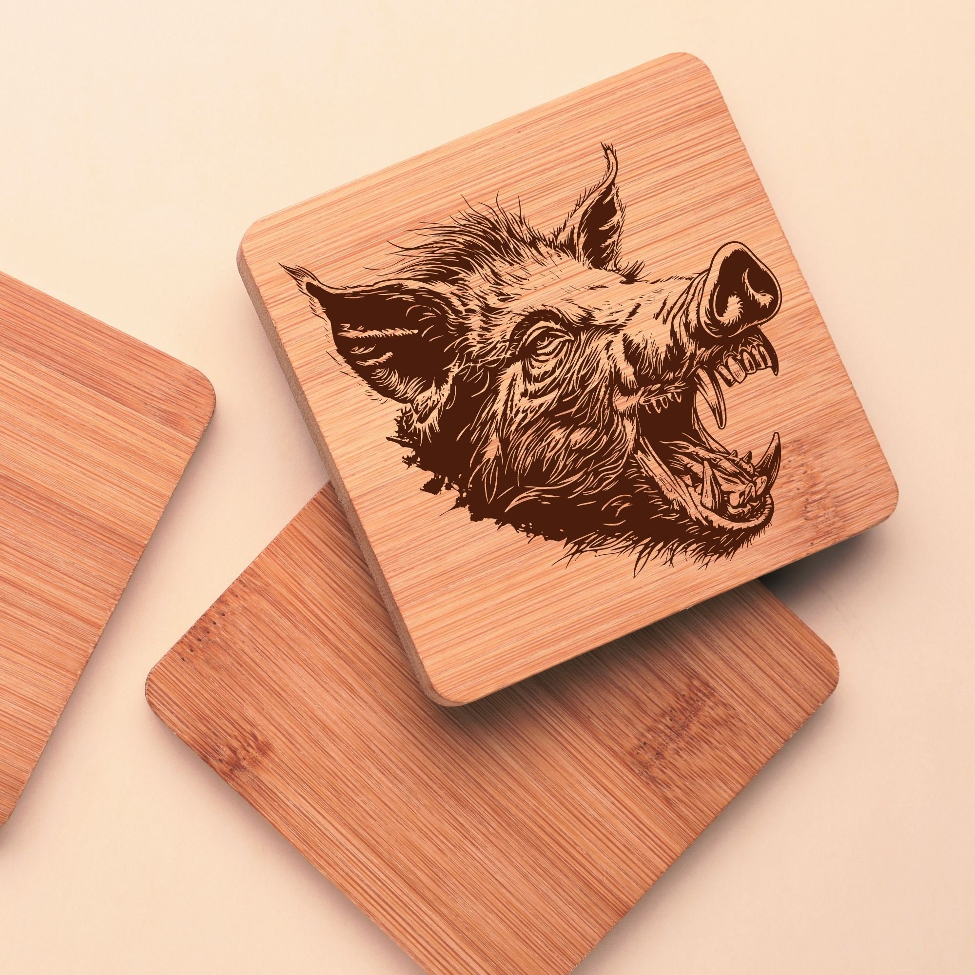 Wild Boar SVG Hunting Motif: Perfect for Outdoor Enthusiasts Laser File ...