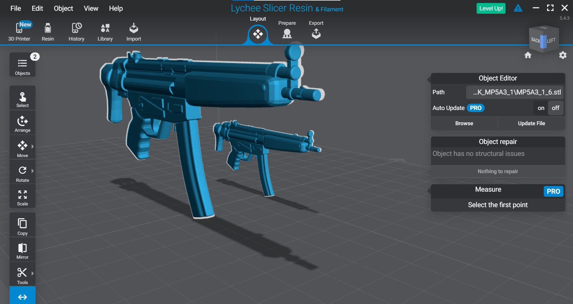 Scale Model H&K MP5A3 Submachine Gun 3D Printer Files, STL Pack, Custom ...