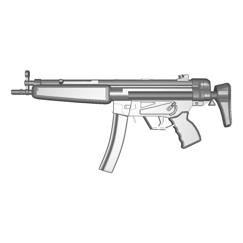 Scale Model H&K MP5A3 Submachine Gun 3D Printer Files, STL Pack, Custom Action Figure ...