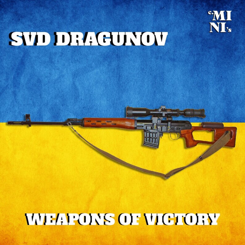 Scale Model SVD Dragunov Marksman Rifle 3D Printer Files, STL Pack ...