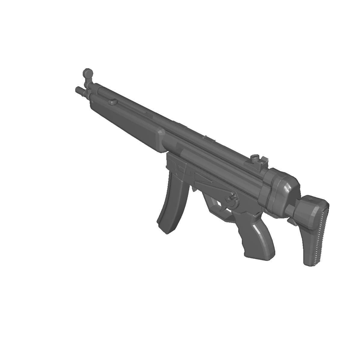 Scale Model H&K MP5A3 Submachine Gun 3D Printer Files, STL Pack, Custom ...
