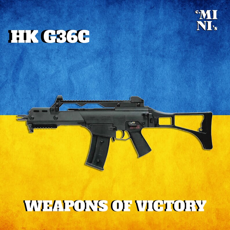 Scale Model H&K G36C Assault Rifle 3D Printer Files, STL Pack, Custom Action Figure Collectible ...