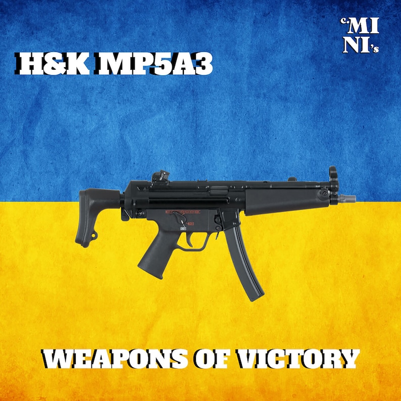 Scale Model H&K MP5A3 Submachine Gun 3D Printer Files, STL Pack, Custom ...