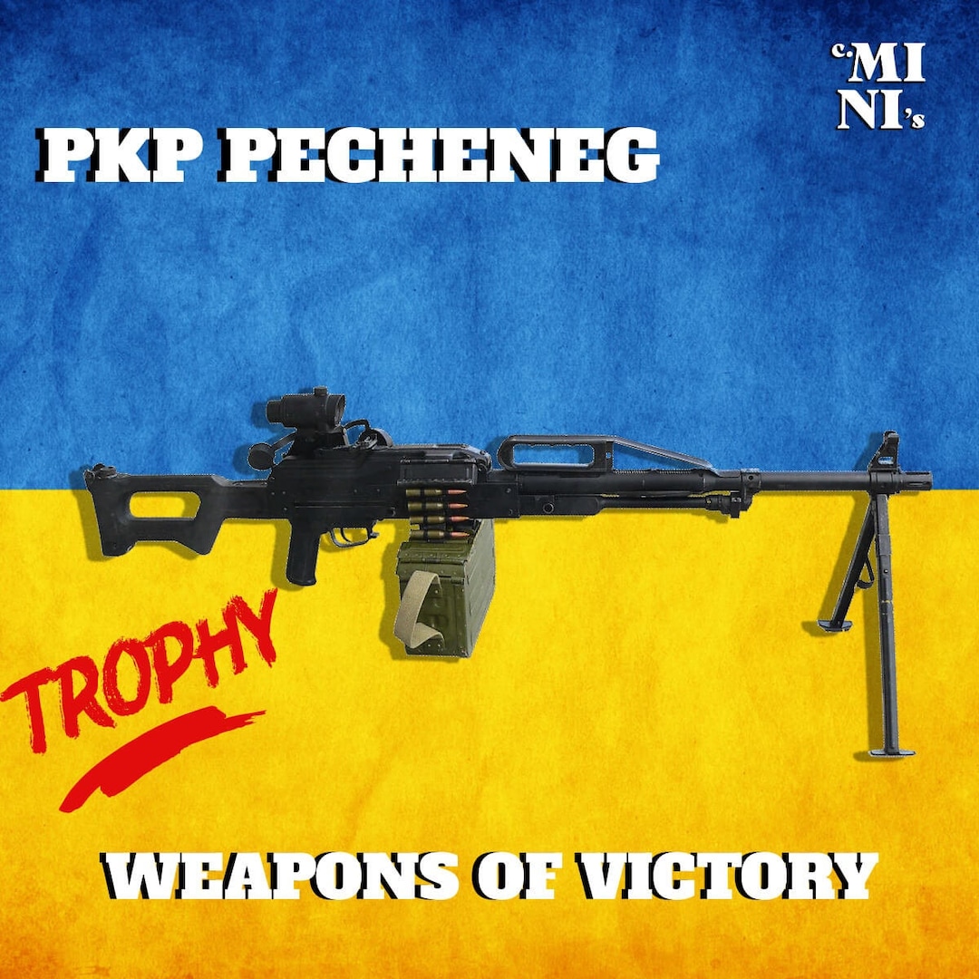 Scale Model PKP Pecheneg Machine Gun 3D Printer Files, STL Pack, Custom ...