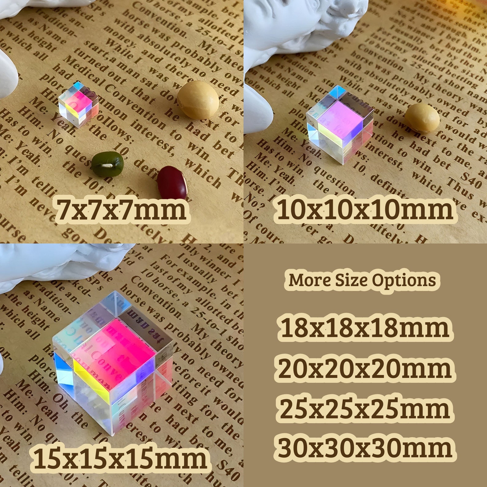 Cube Sunlight Catcher, Mini K9 Crystal Square, Color Cube, Scientific ...