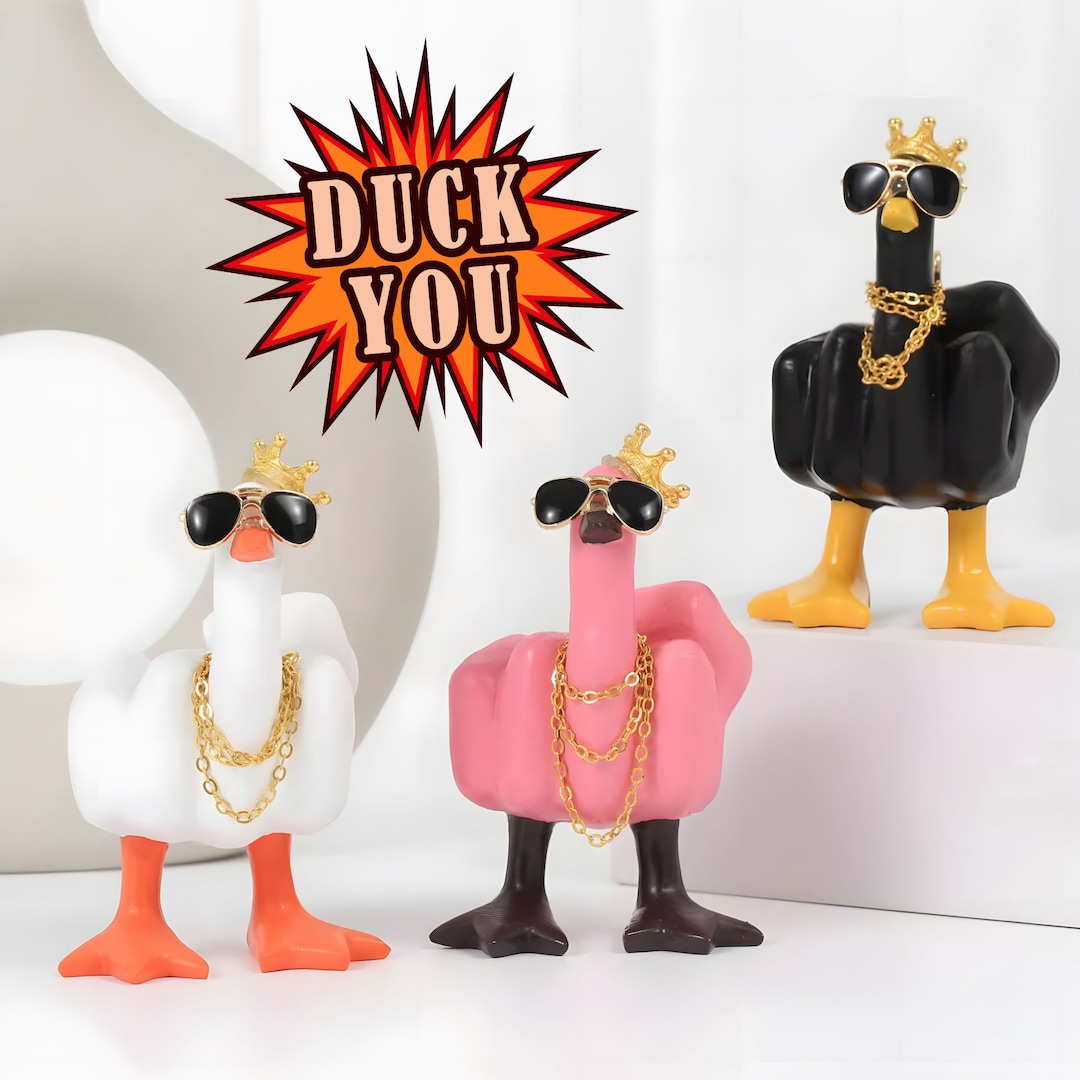 The Duck You, Funny Duck Rich Style, Untitled Goose, Middle Finger ...