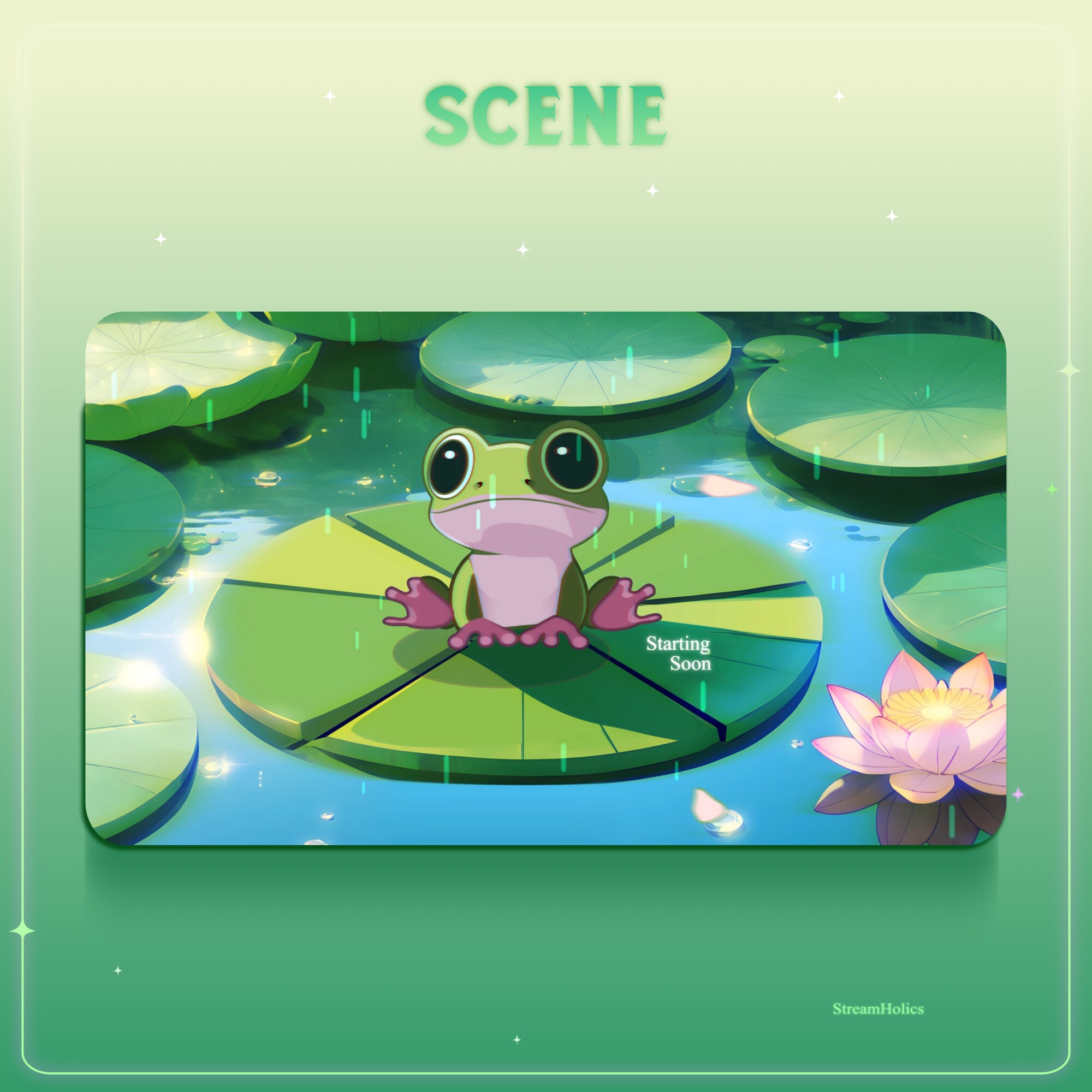 ANIMATED Stream Overlay Pack, Frog Overlay Animated, Twitch Stream ...