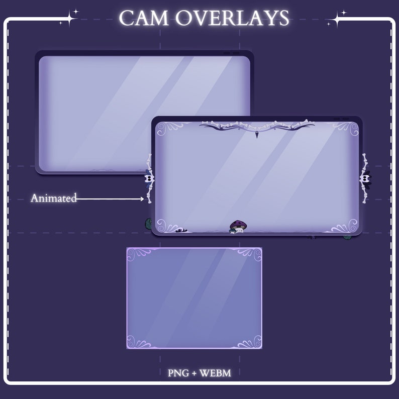 Moody Night Twitch Stream Overlay, Magic Stream Overlay, Halloween ...