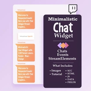 Minimal Chat Widget for Twitch, Simple Minimalistic Chat Widget for ...
