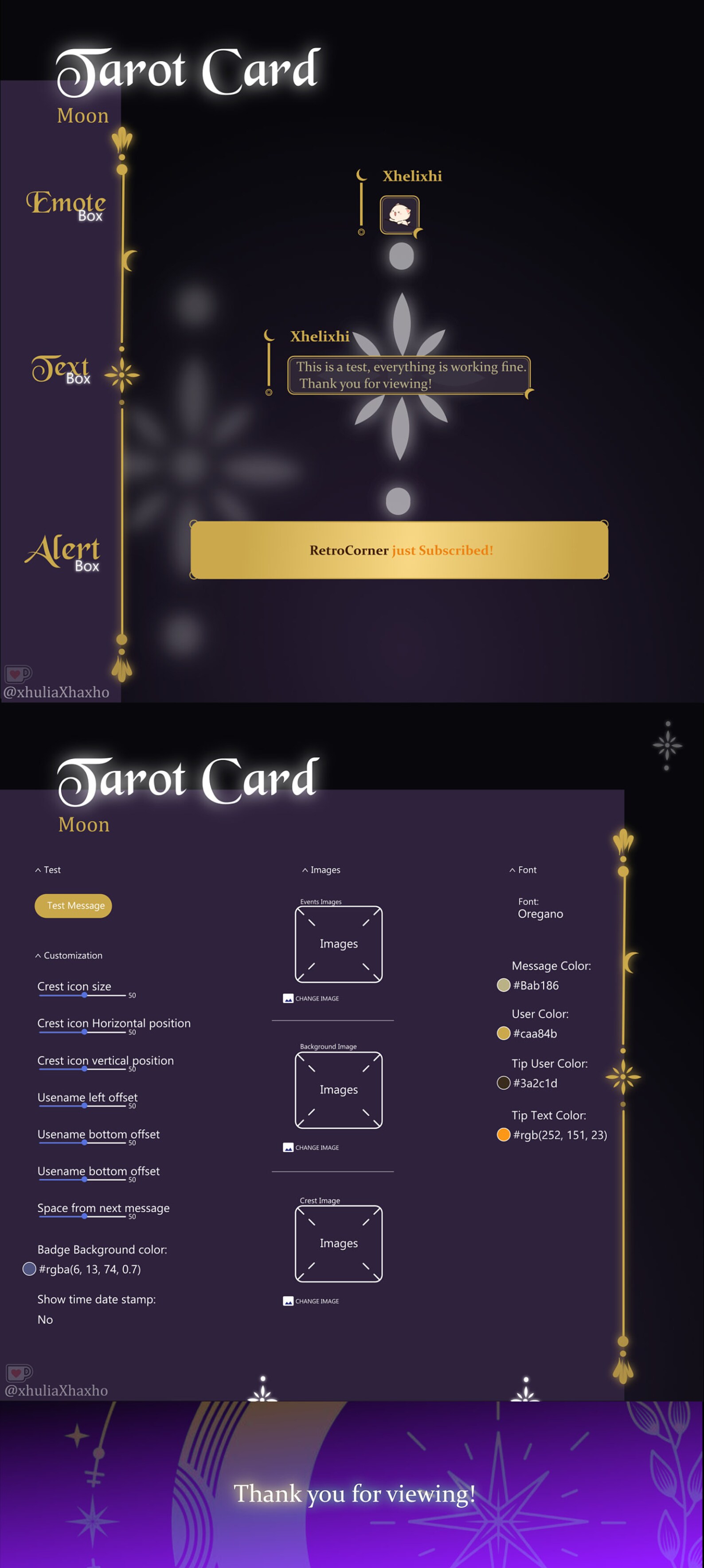 SIMPLE Dark STREAM OVERLAY Celestial, Dark Overlay Pack, Celestial ...
