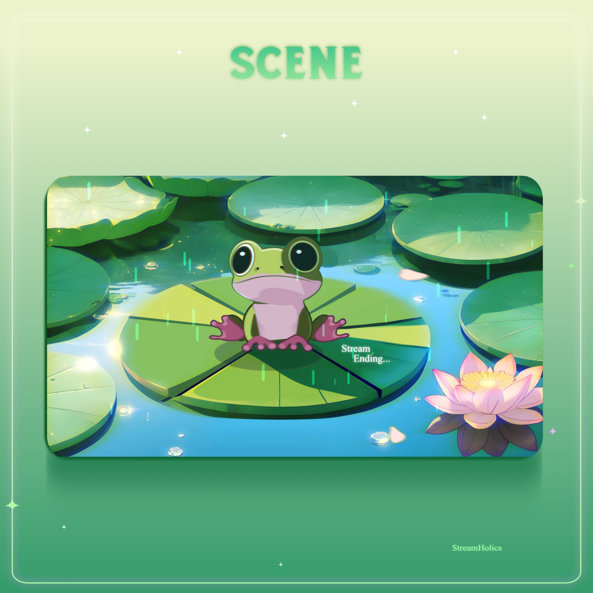 ANIMATED Stream Overlay Pack, Frog Overlay Animated, Twitch Stream ...