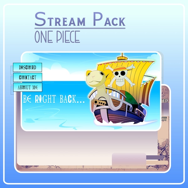 One Piece Stream Overlay - Etsy