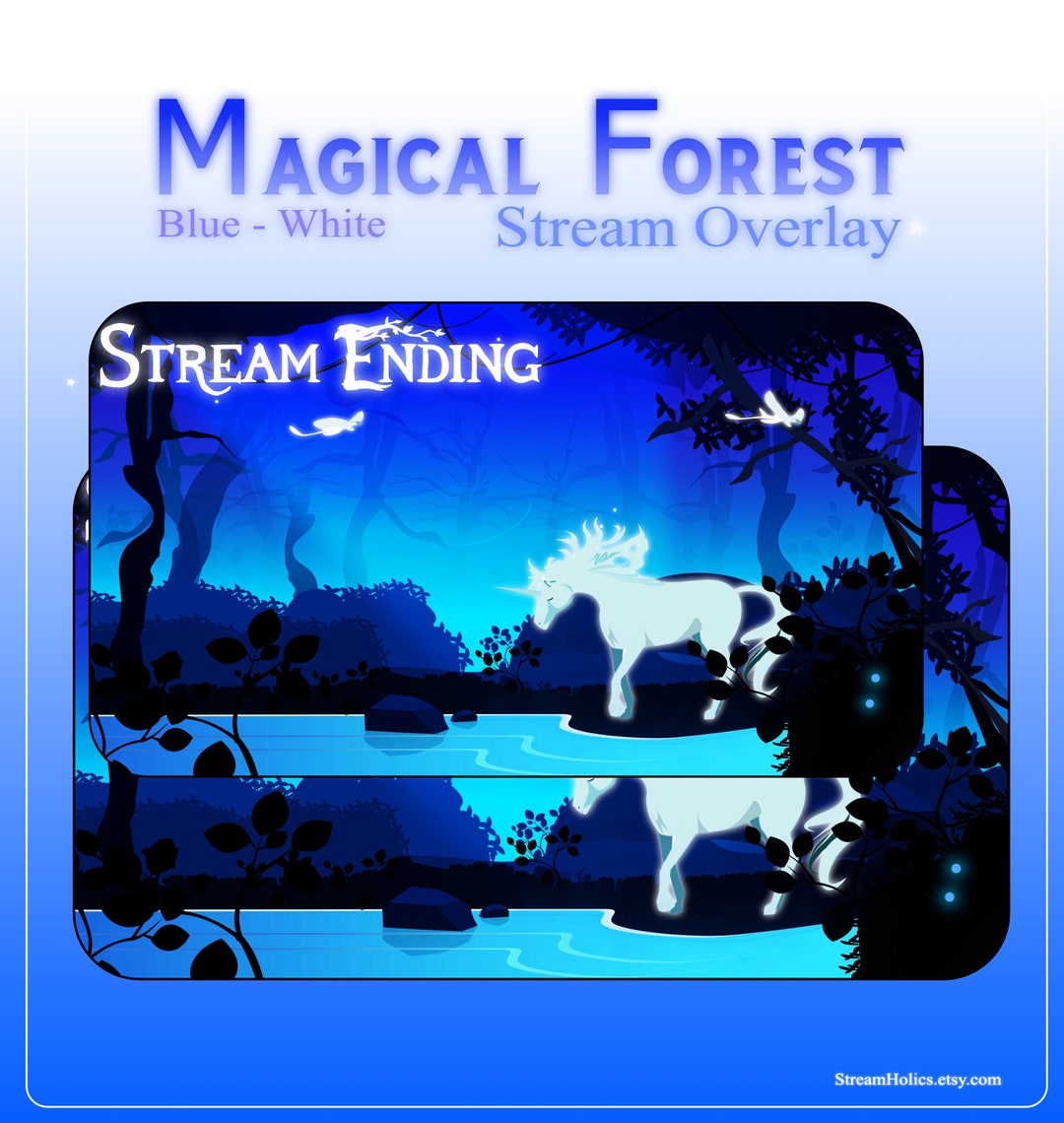 MAGICAL FOREST Stream Overlay Animated Pack, Magical Overlay Animated ...