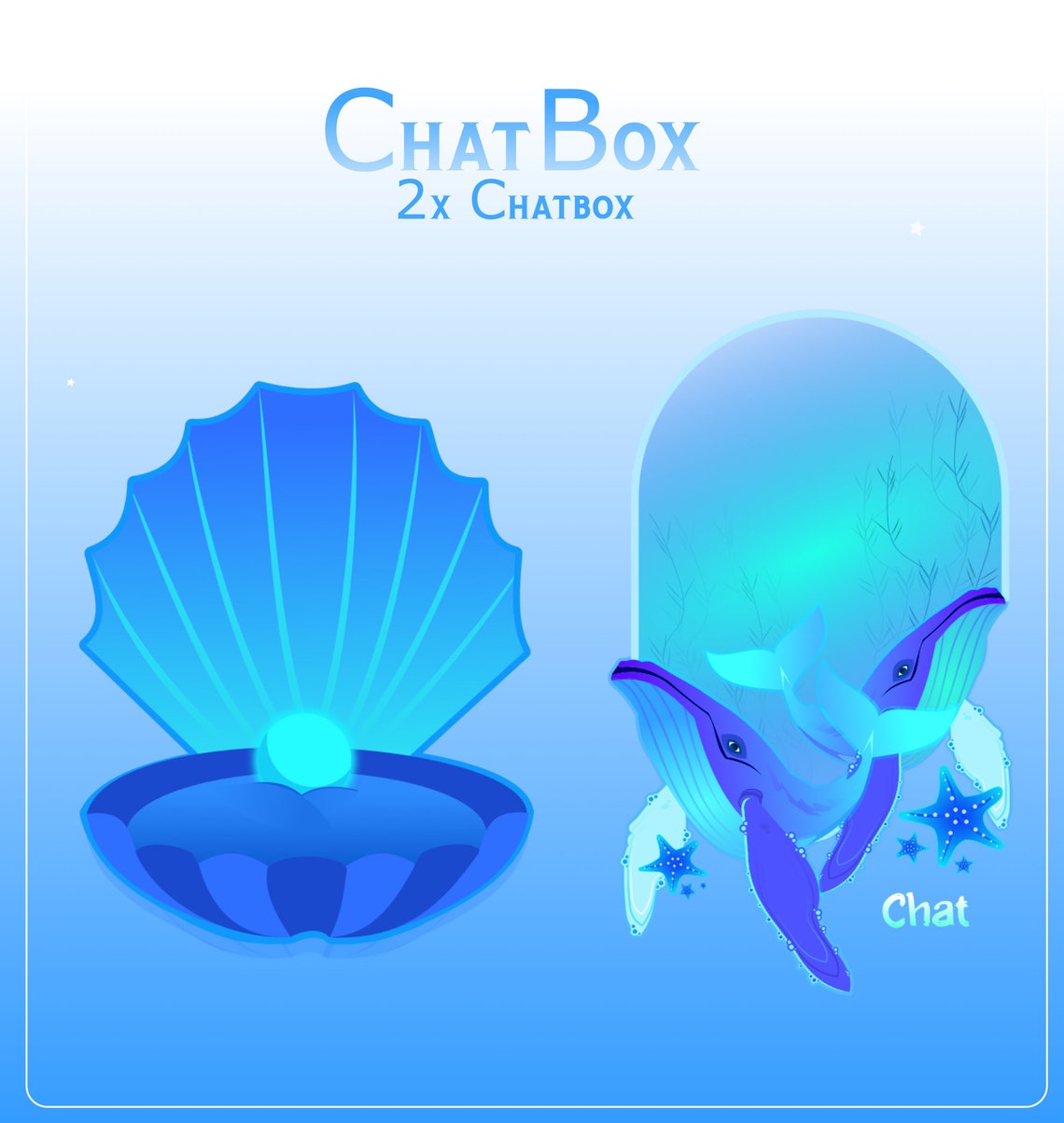 UNDERWATER Stream Overlay Animated Pack, Whale Stream Overlay Animated ...