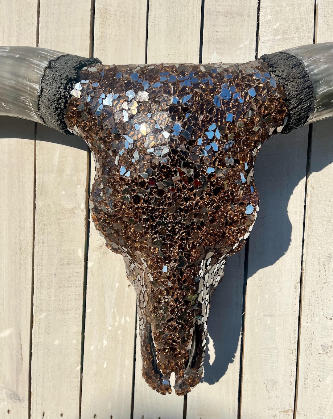 Authentic Texas Longhorn Skull 6ft+ South Western Home Wall Art Decor ...