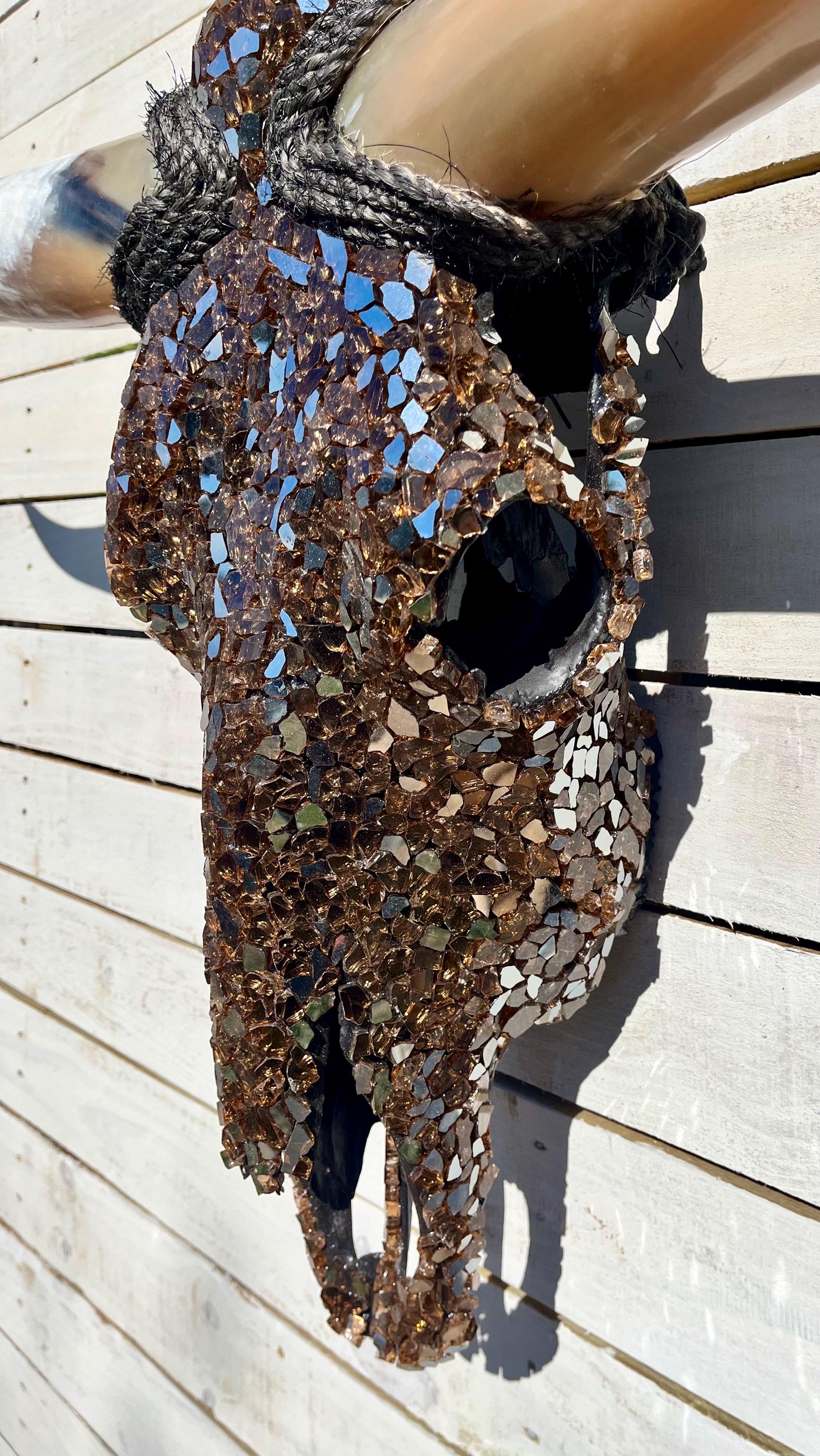 Cow Skull Wall Art 44-48" Wide - Real Home Decor - Gift for Her & Him ...