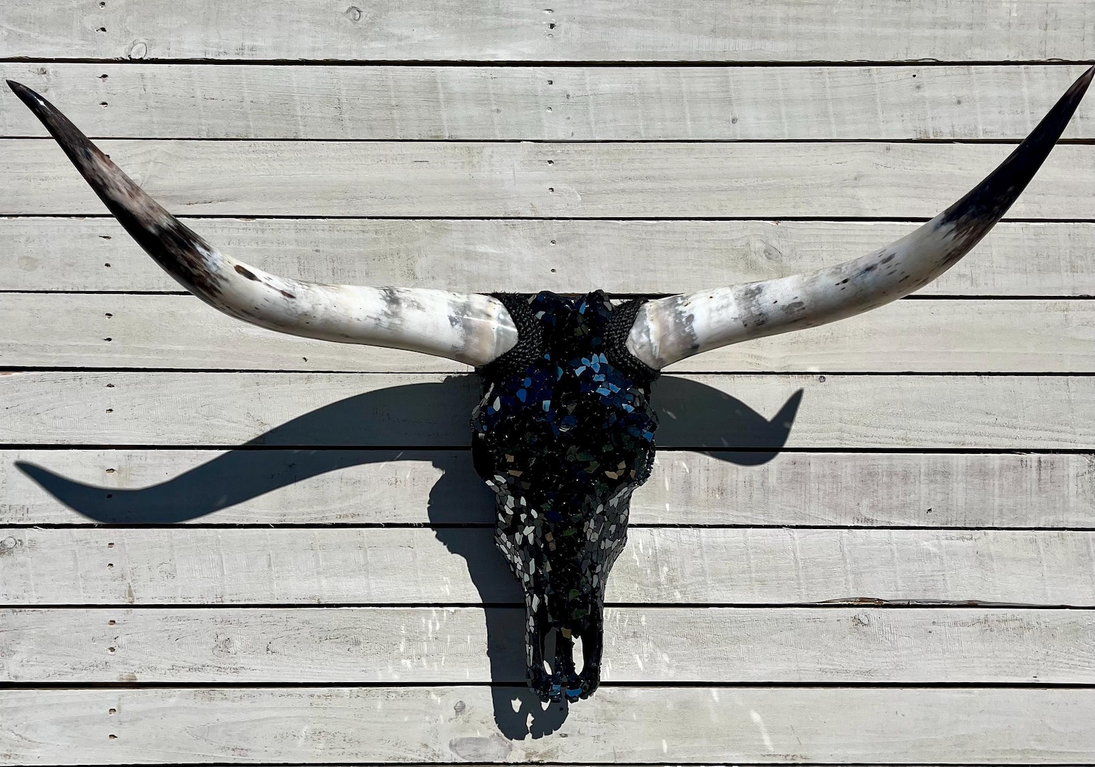 Cow Skull Wall Art 44-48" Wide. Real Steer Home Decor - Wedding Gift ...