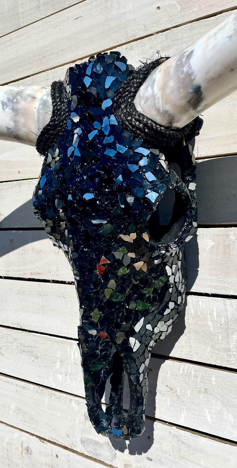 Cow Skull Wall Art 44-48" Wide. Real Steer Home Decor - Wedding Gift ...