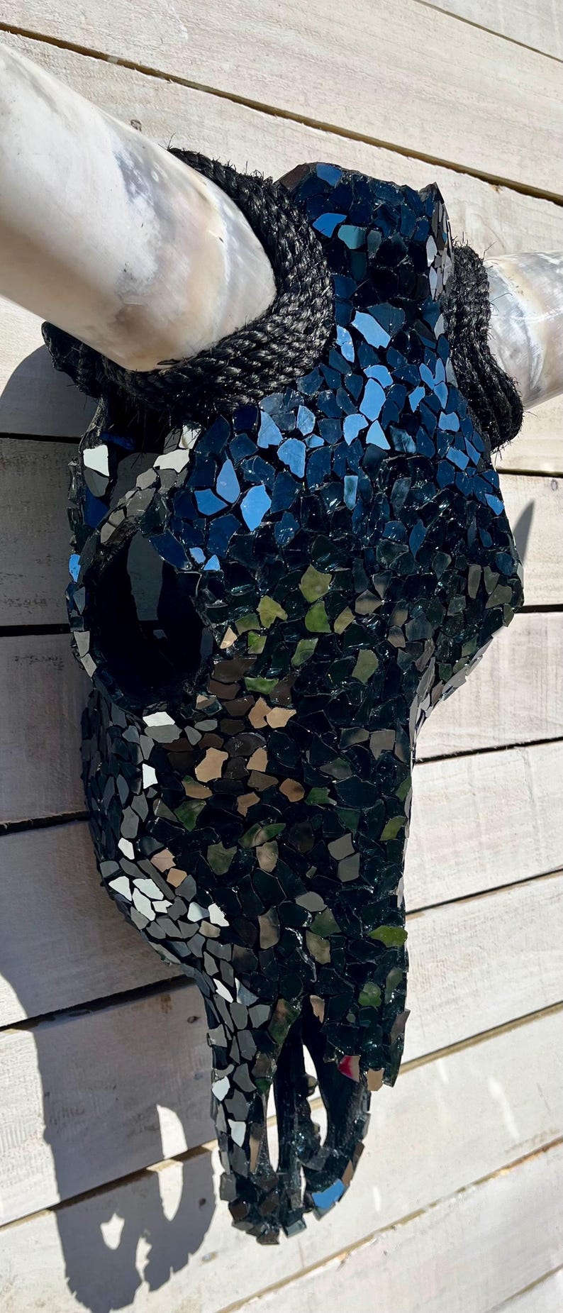 Cow Skull Wall Art 44-48" Wide. Real Steer Home Decor - Wedding Gift ...