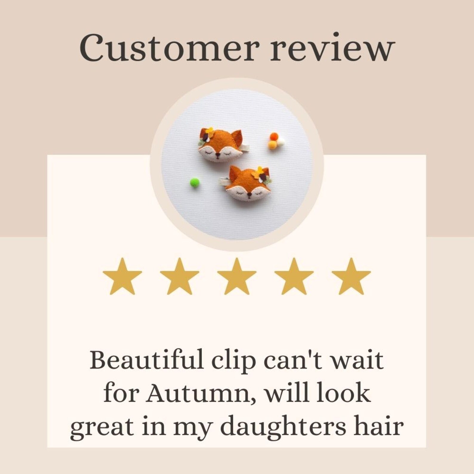 Fox Hair Clip, Felt Animals Hair Accessories for Girls, Handmade Fox ...