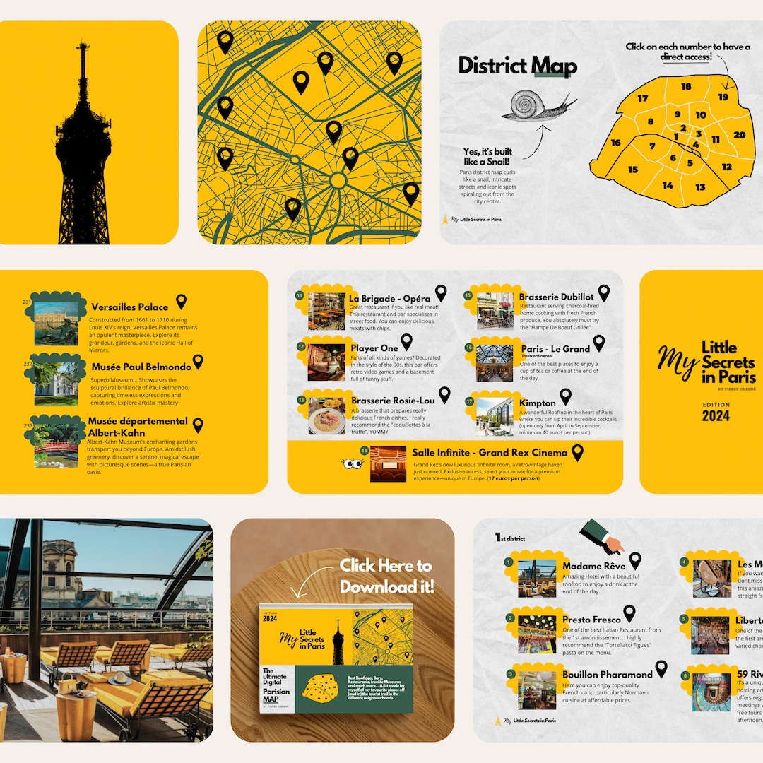 My Little Secrets in Paris - Edition 2024 (local Guide - Interactive) - Etsy