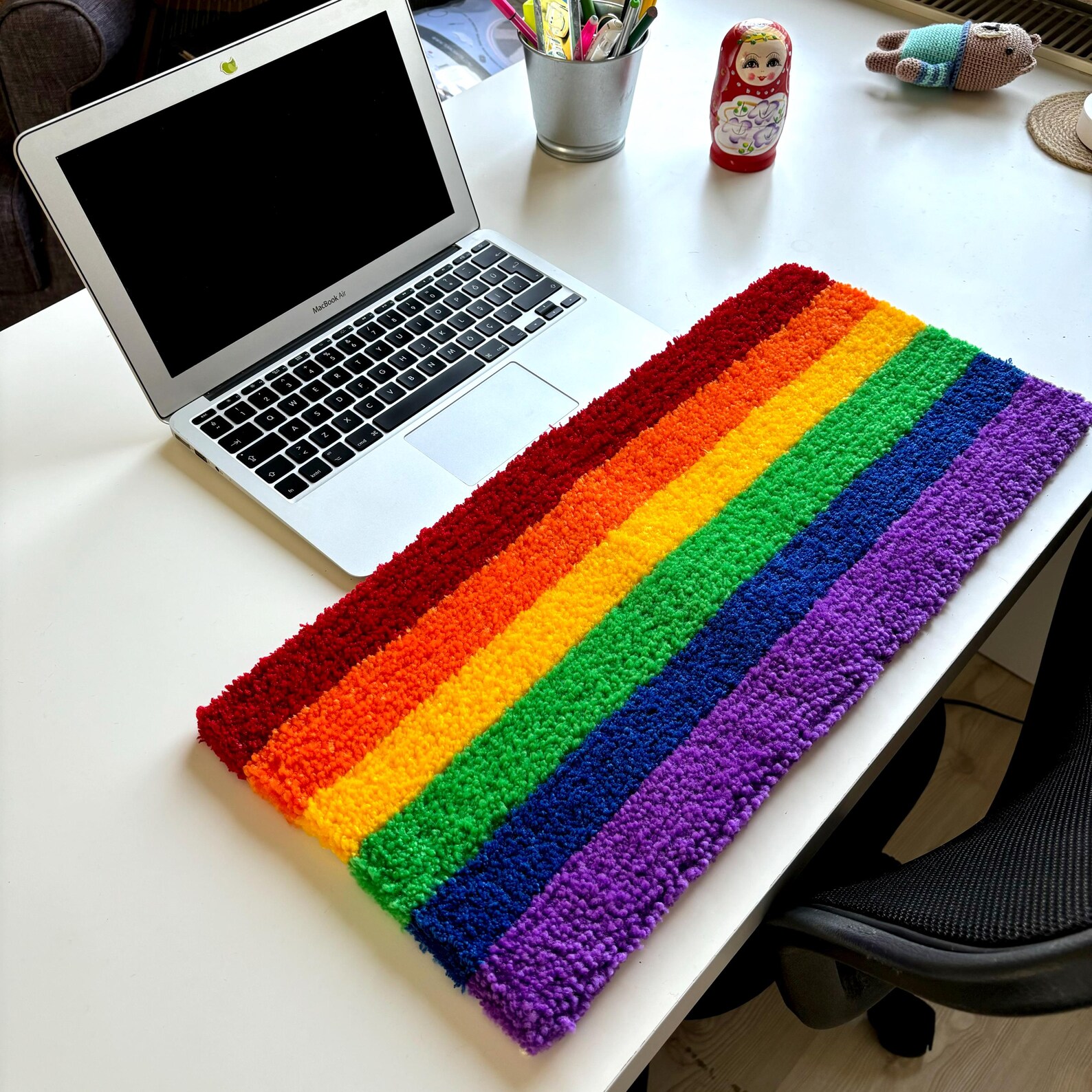 Pride Tufted Keyboard Rug | LGBTQ Home Decor | Pride Gift | Inclusive ...