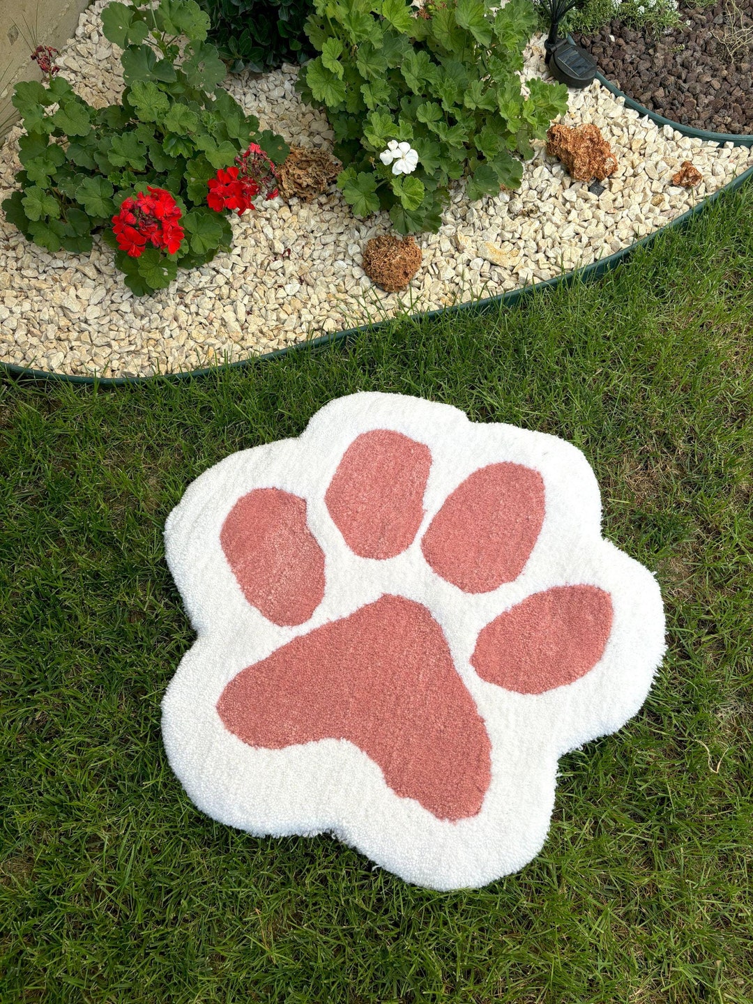 Tufted Paw Rug | Cute Cat Print Mat | Dog Paws Bath Mat | Pet Decor ...