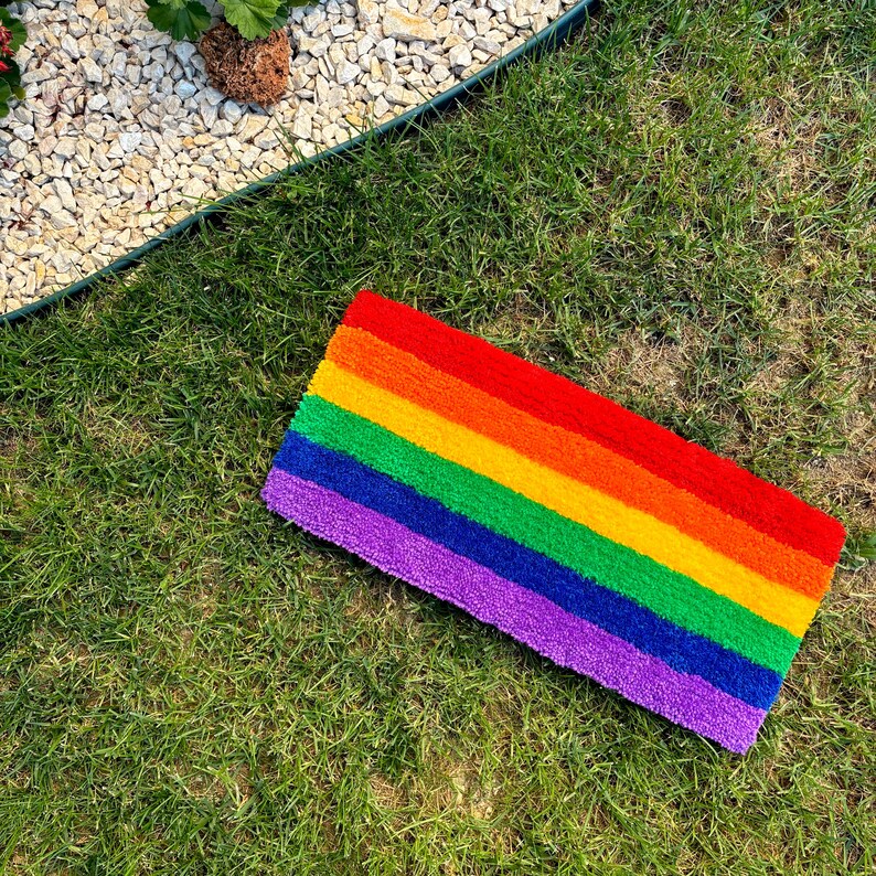 Pride Tufted Keyboard Rug | LGBTQ Home Decor | Pride Gift | Inclusive ...