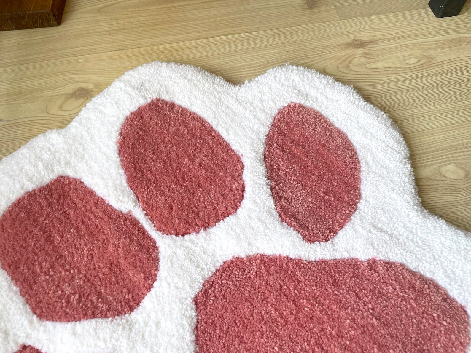 Tufted Paw Rug | Cute Cat Print Mat | Dog Paws Bath Mat | Pet Decor ...