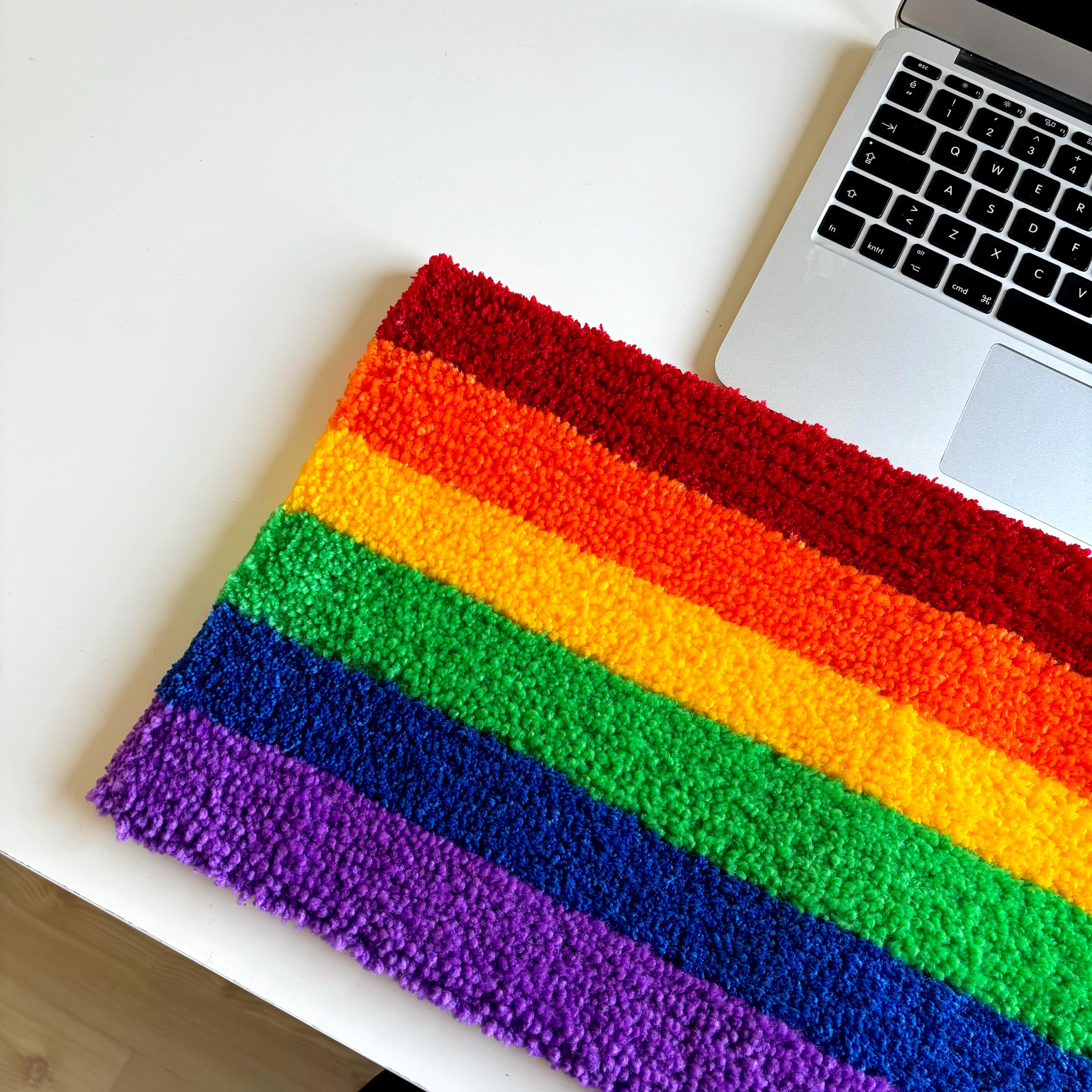 Pride Tufted Keyboard Rug | LGBTQ Home Decor | Pride Gift | Inclusive ...