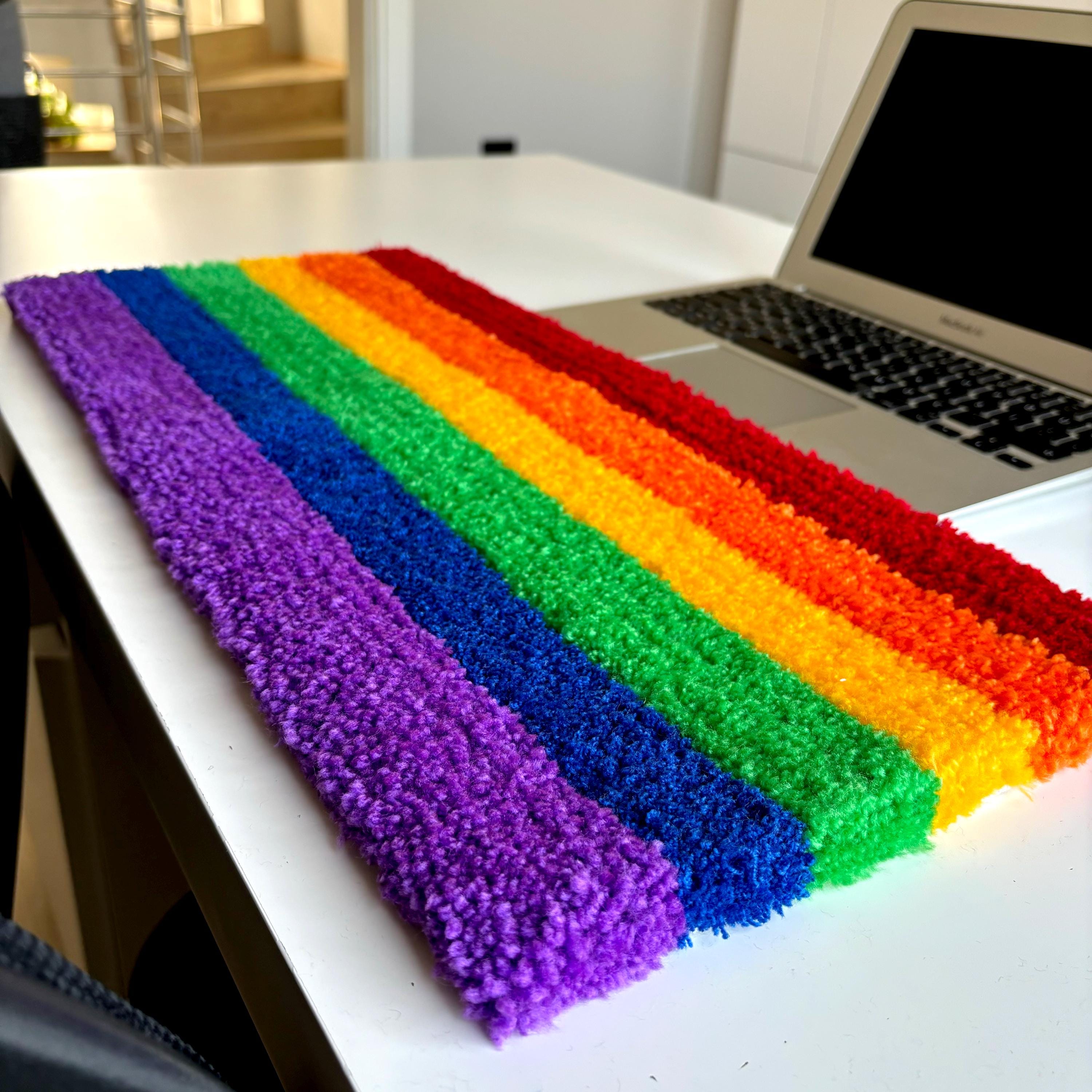 Pride Tufted Keyboard Rug | LGBTQ Home Decor | Pride Gift | Inclusive ...