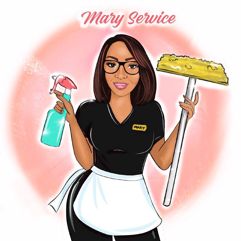 Cleaning Service Logo, Housekeeping Logo, Maid Logo, Cleaning Company ...