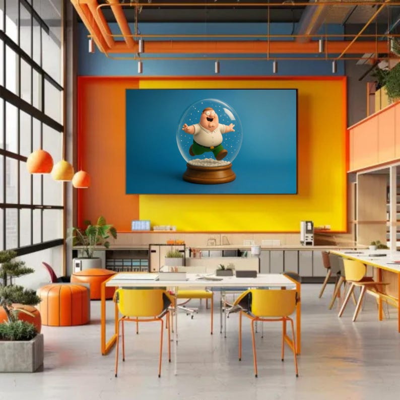 Peter Griffin Snow Globe, Family Guy TV Frame Art (JPG) - Etsy