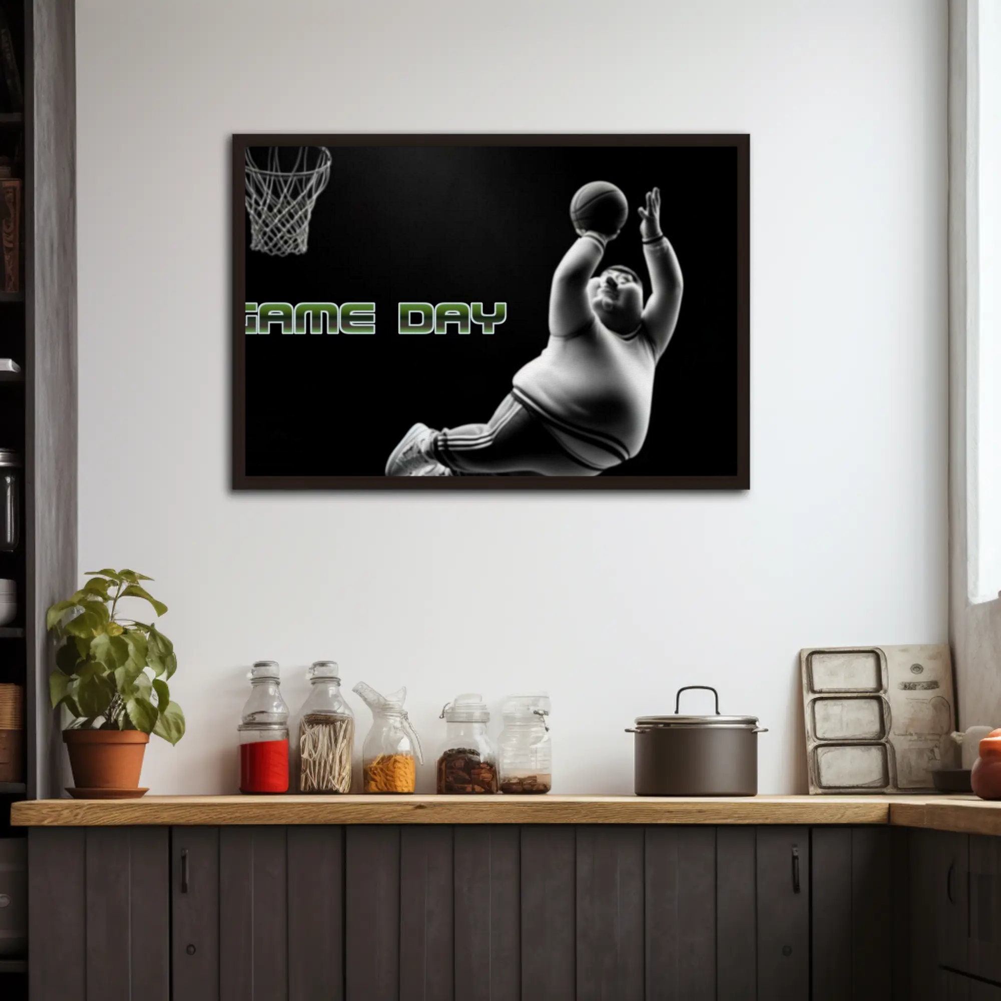 Green Fn, Peter Griffin, NBA, Game Day, Television Picture Frame ...