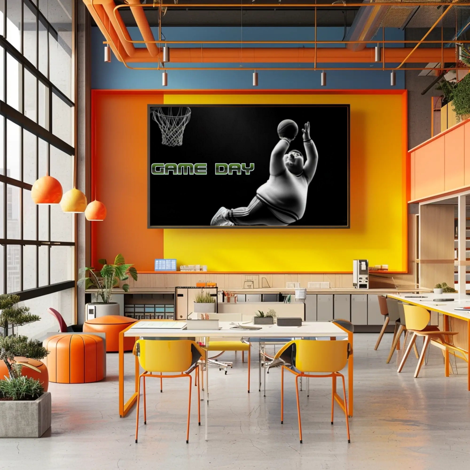 Green Fn, Peter Griffin, NBA, Game Day, Television Picture Frame ...