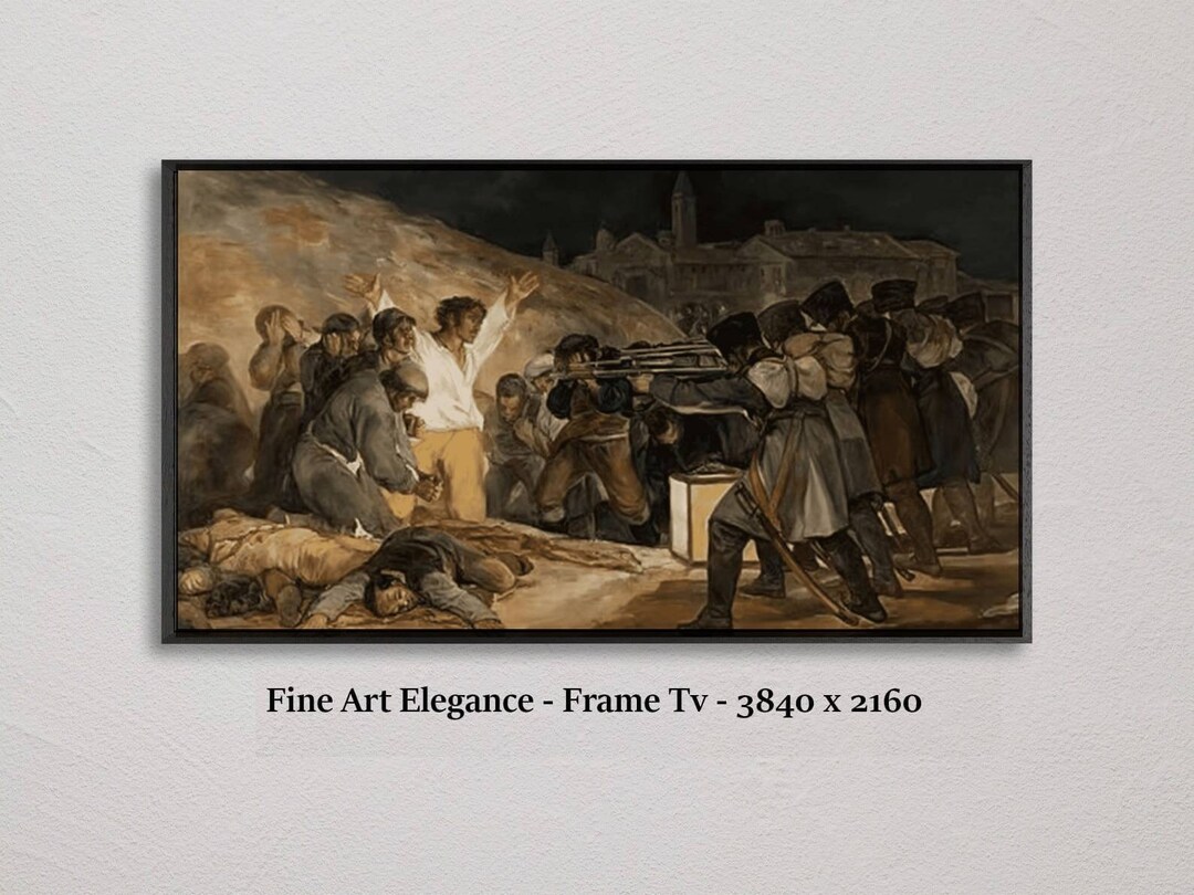 Francisco Goya, the Third of May 1808 Television Picture Frame, Samsung ...