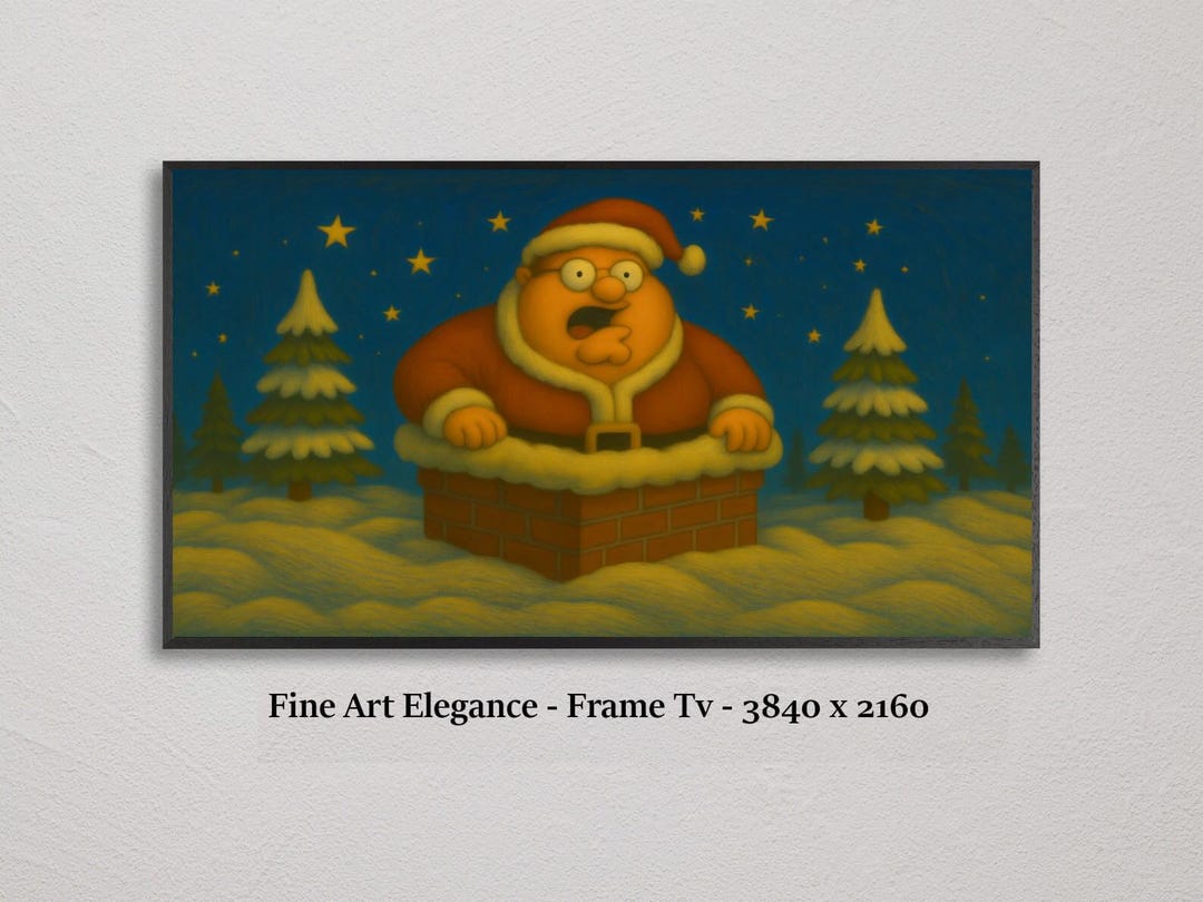 Peter Griffin, Dressed as Santa Stuck in Chimney, Family Guy, Tv Frame ...