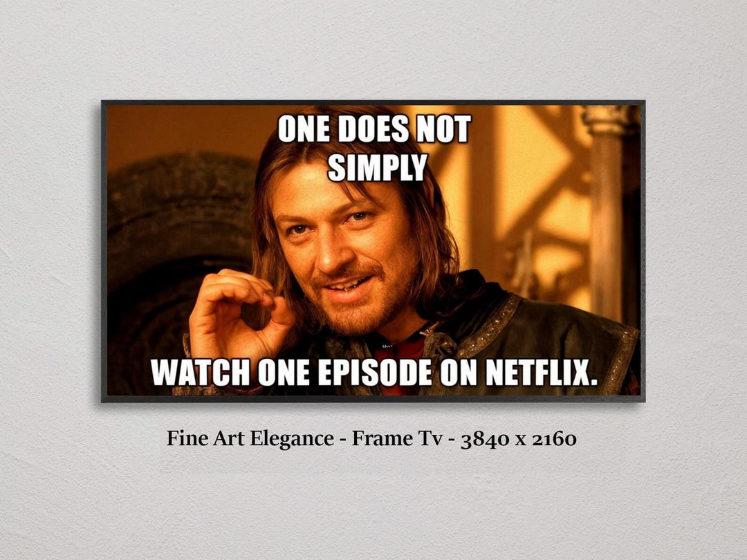 One Does Not Simply, Memes, Funny, Tv Frame Art, Television Picture ...