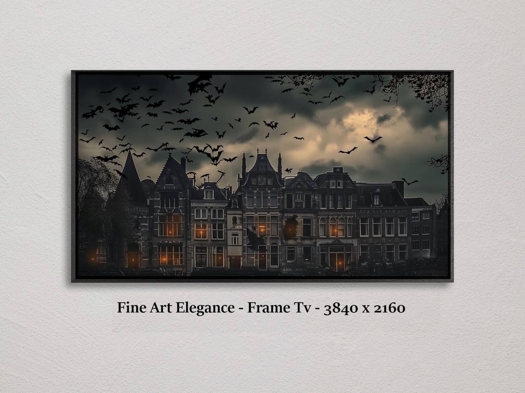 Haunted House, Halloween, Spooky, Mansion, Television Picture Frame ...