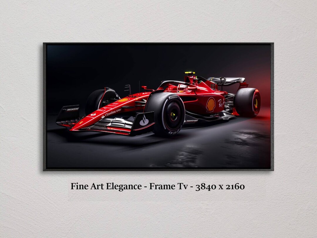 Formula 1, F1, Ferrari, Television Picture Frame, Samsung Frame Tv, - Etsy