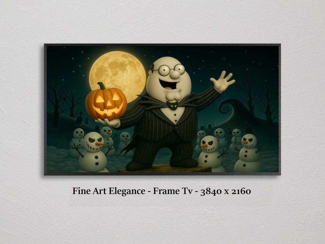 Peter Griffin, as Jack Skellington, Family Guy, Tv Frame Art ...