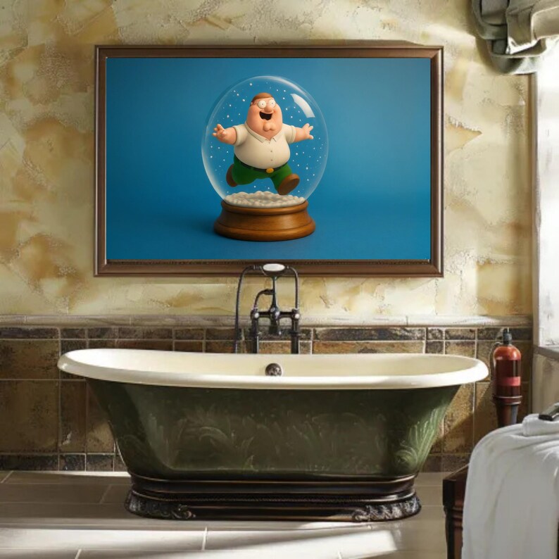 Peter Griffin Snow Globe, Family Guy TV Frame Art (JPG) - Etsy
