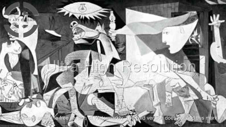 Pablo Picasso, Guernica, Television Picture Frame, Samsung Frame Tv - Etsy