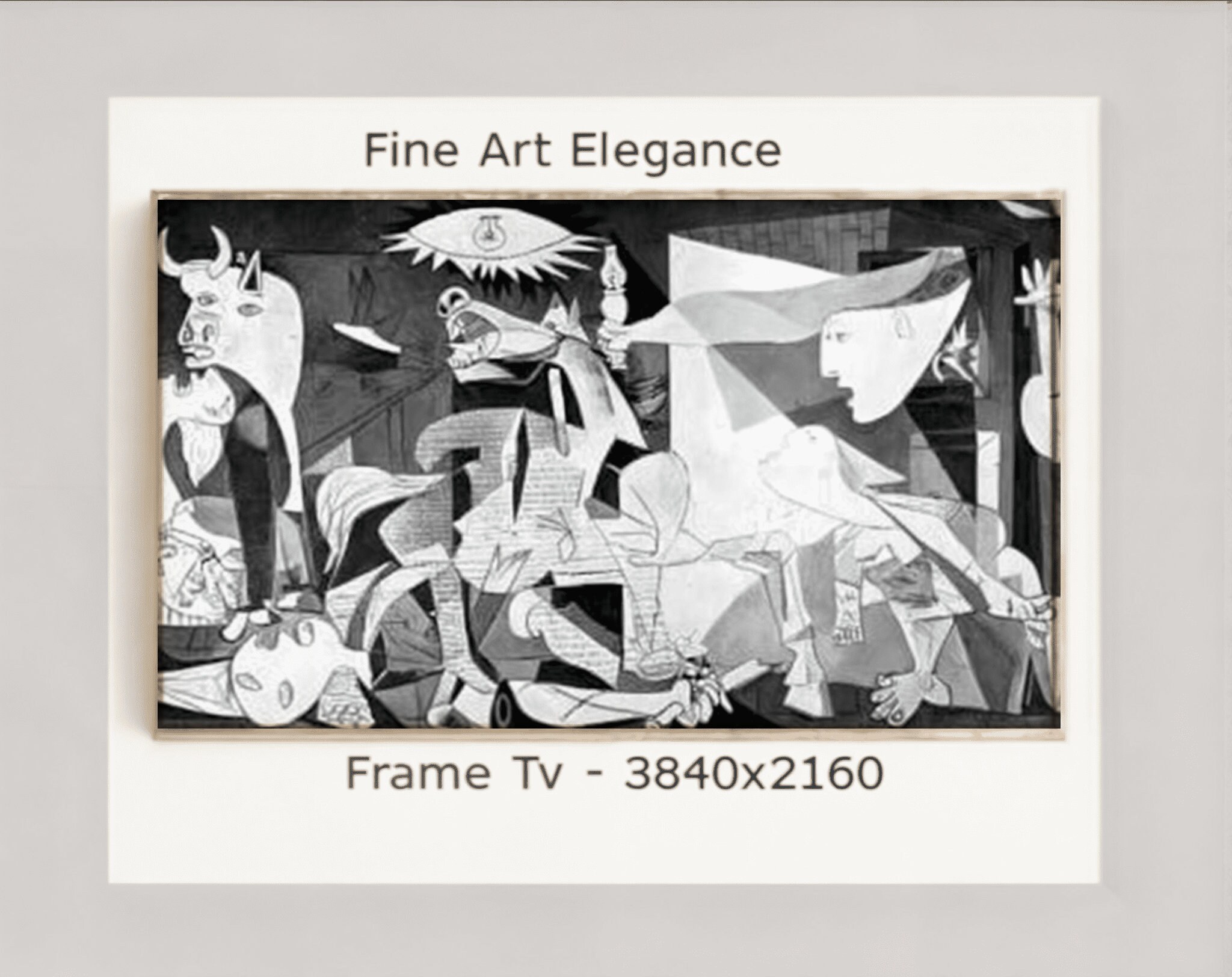 Pablo Picasso, Guernica, Television Picture Frame, Samsung Frame Tv - Etsy