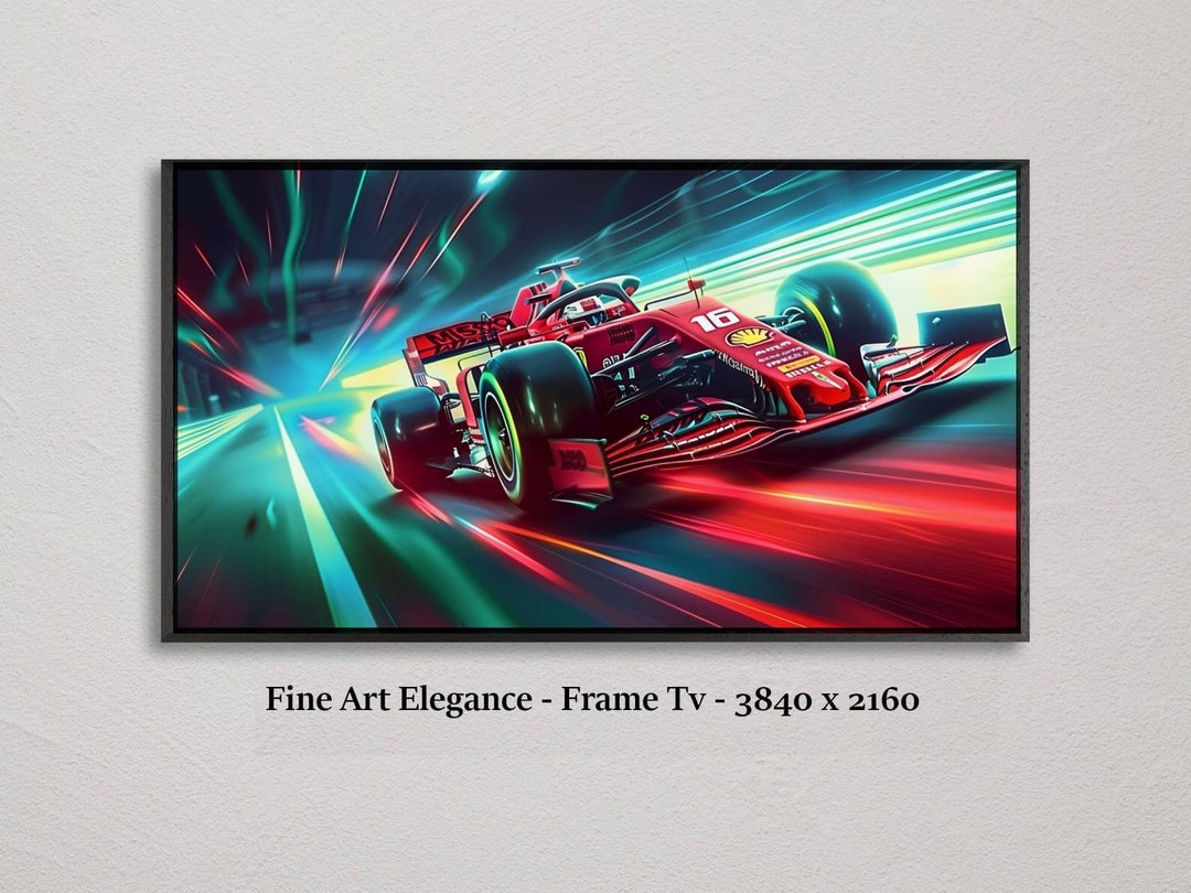 Formula 1, F1, Racing, Television Picture Frame, Samsung Frame Tv, - Etsy